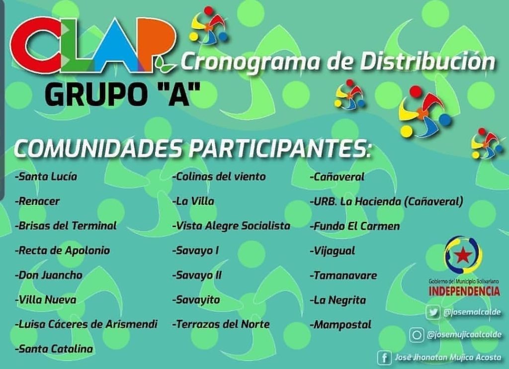 ¡Cajas Clap! - Alcaldía Municipio Independencia